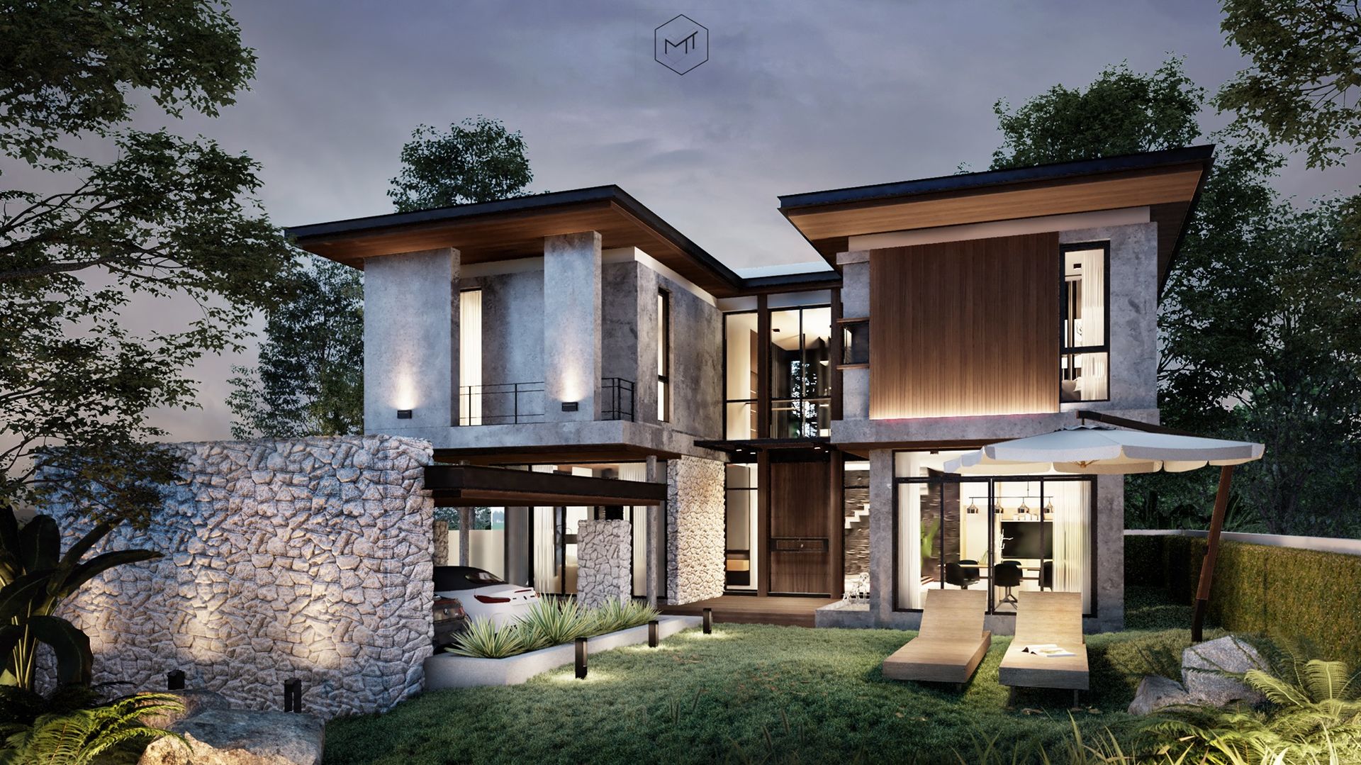 Penthouse - เพนท์เฮาส์หรูสไตล์โมเดิร์น | Master Texture